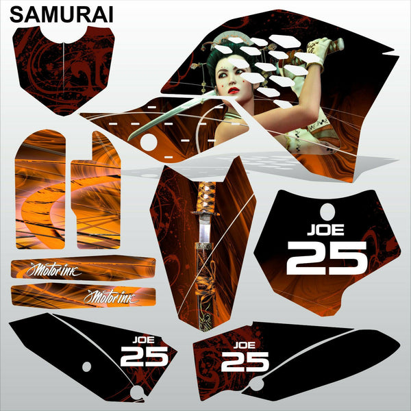 KTM SX 65 2009-2012 SAMURAI motocross racing decals stripe set MX grap ...