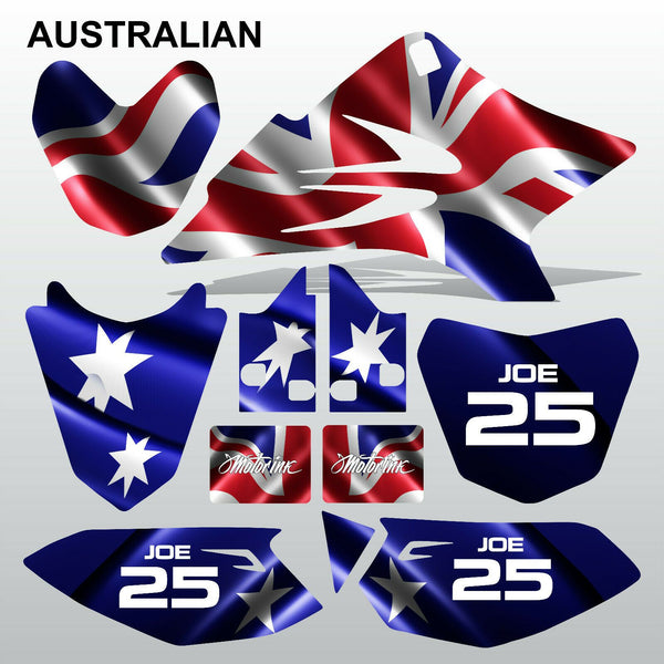 Yamaha TTR 50 2006-2015 AUSTRALIAN motocross racing decals set MX grap ...