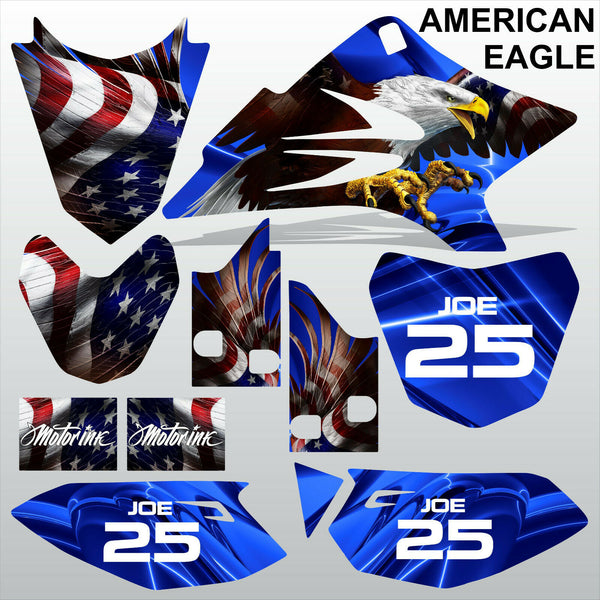 Yamaha TTR 50 2006-2015 AMERICAN EAGLE motocross racing decals set MX ...