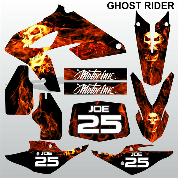 BMW G450X GHOST RIDER motocross racing decals set MX graphics stripes ...