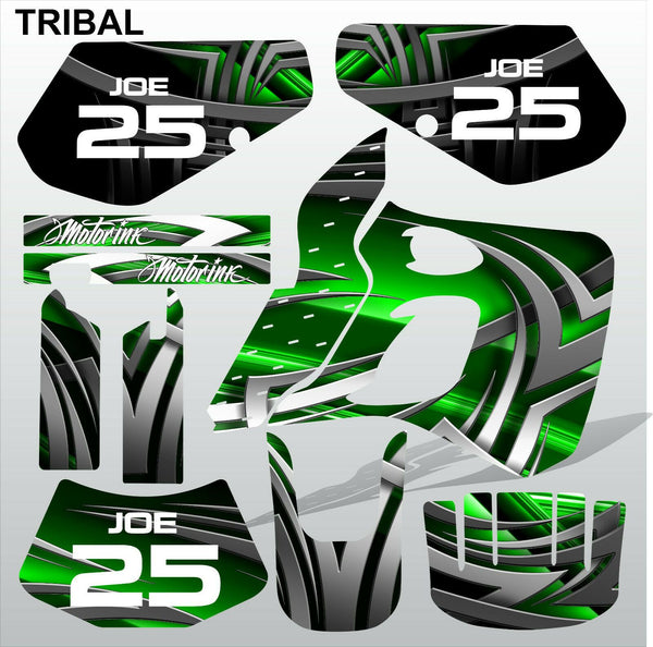 Kawasaki KDX 250 1991-1994 TRIBAL motocross racing decals set MX graph ...